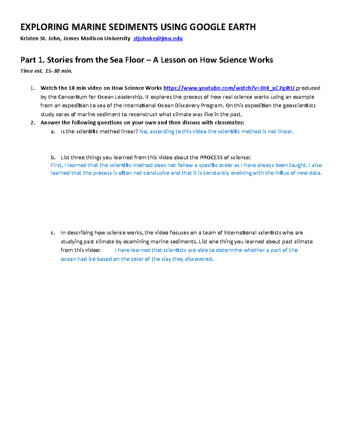 GEODE: Marine Sediment Project Overview and Analysis - Studocu