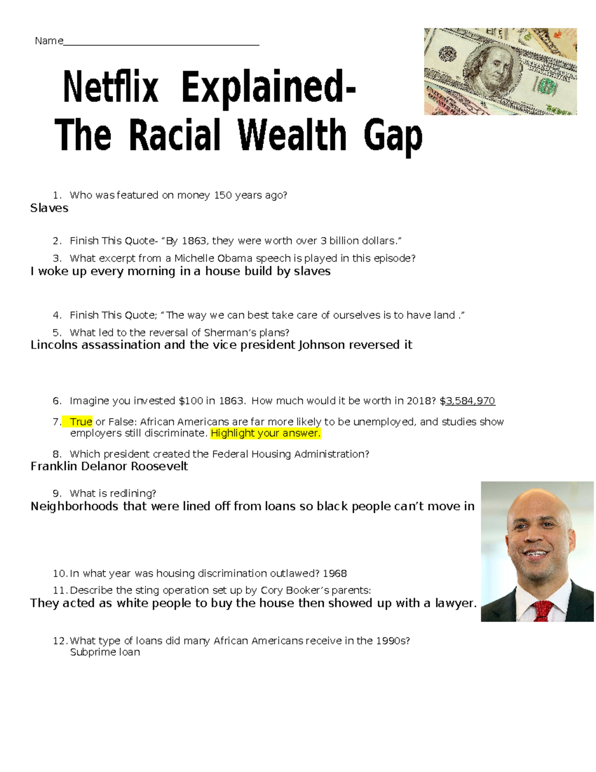 Net Flix Explained - Racial Wealth Gap - Name Netflix Explained- The ...