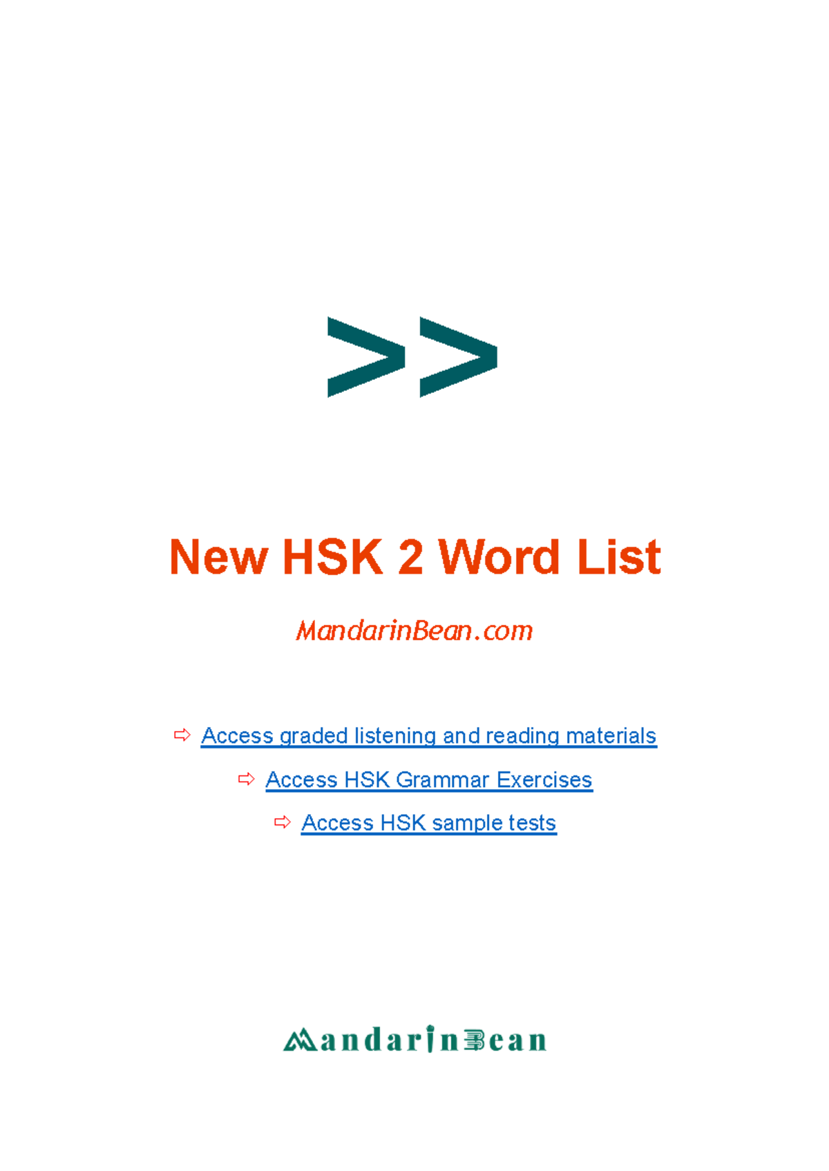 New HSK 2 Vocabulary List for Language Learners - Studocu