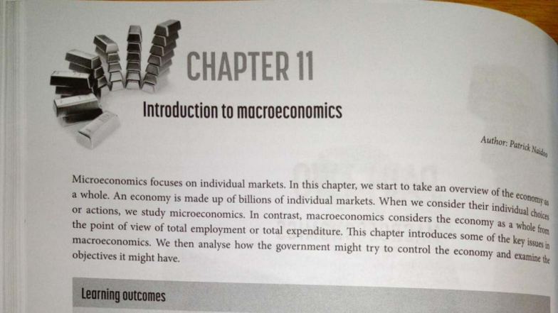 CHAPTER 11: Introduction to Macroeconomics - Key Concepts and Analysis ...