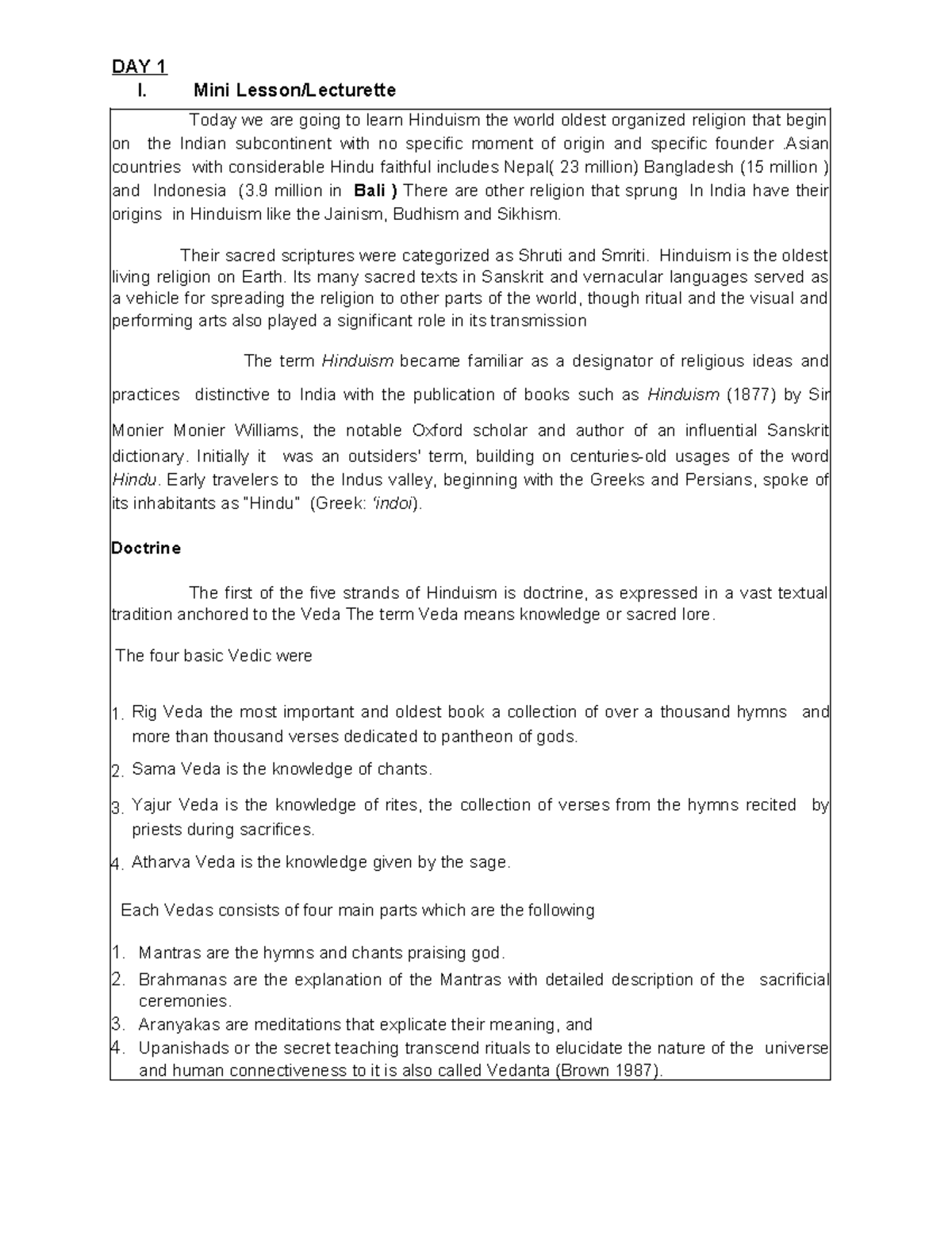 Module-8: Introduction to Hinduism - World Religions and Belief Systems ...