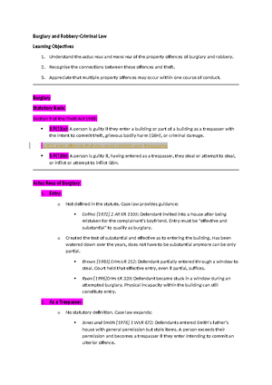 IRAC Method & Critical Analysis in Criminal Law Lecture Notes (LAW 101 ...