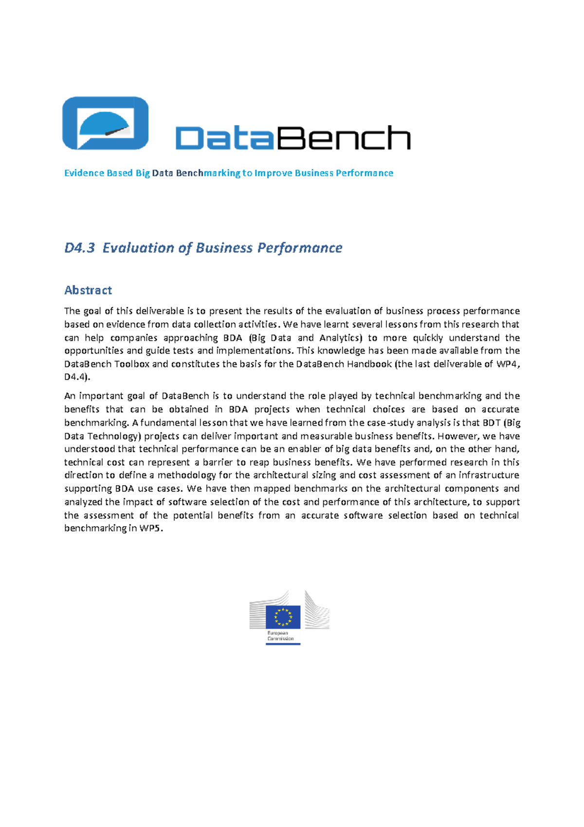 D4.3 Evaluation of Business Performance: Insights from Evidence-Based ...