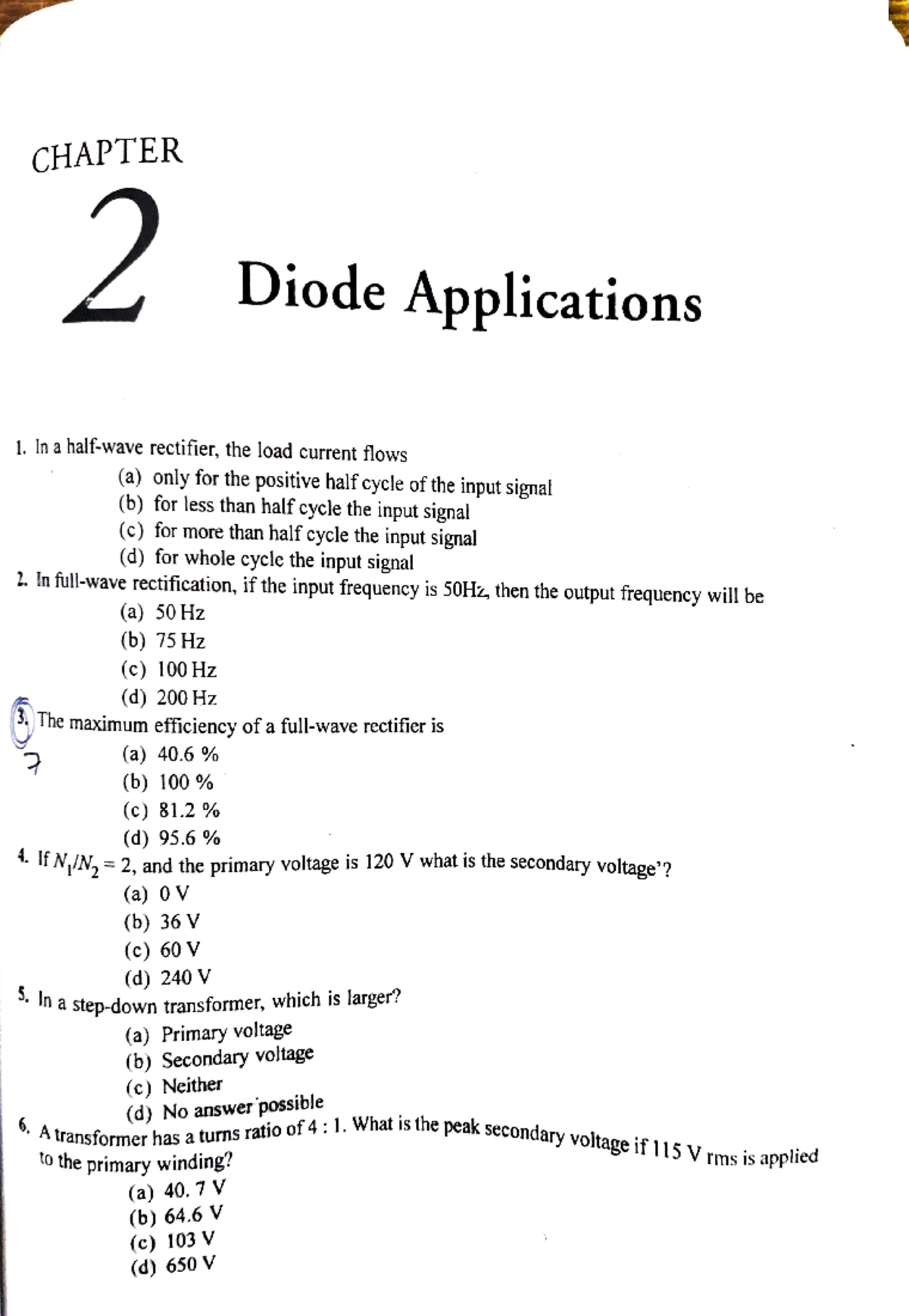 Diode Application And Usses Chapter 2 Diode Applications In A Half