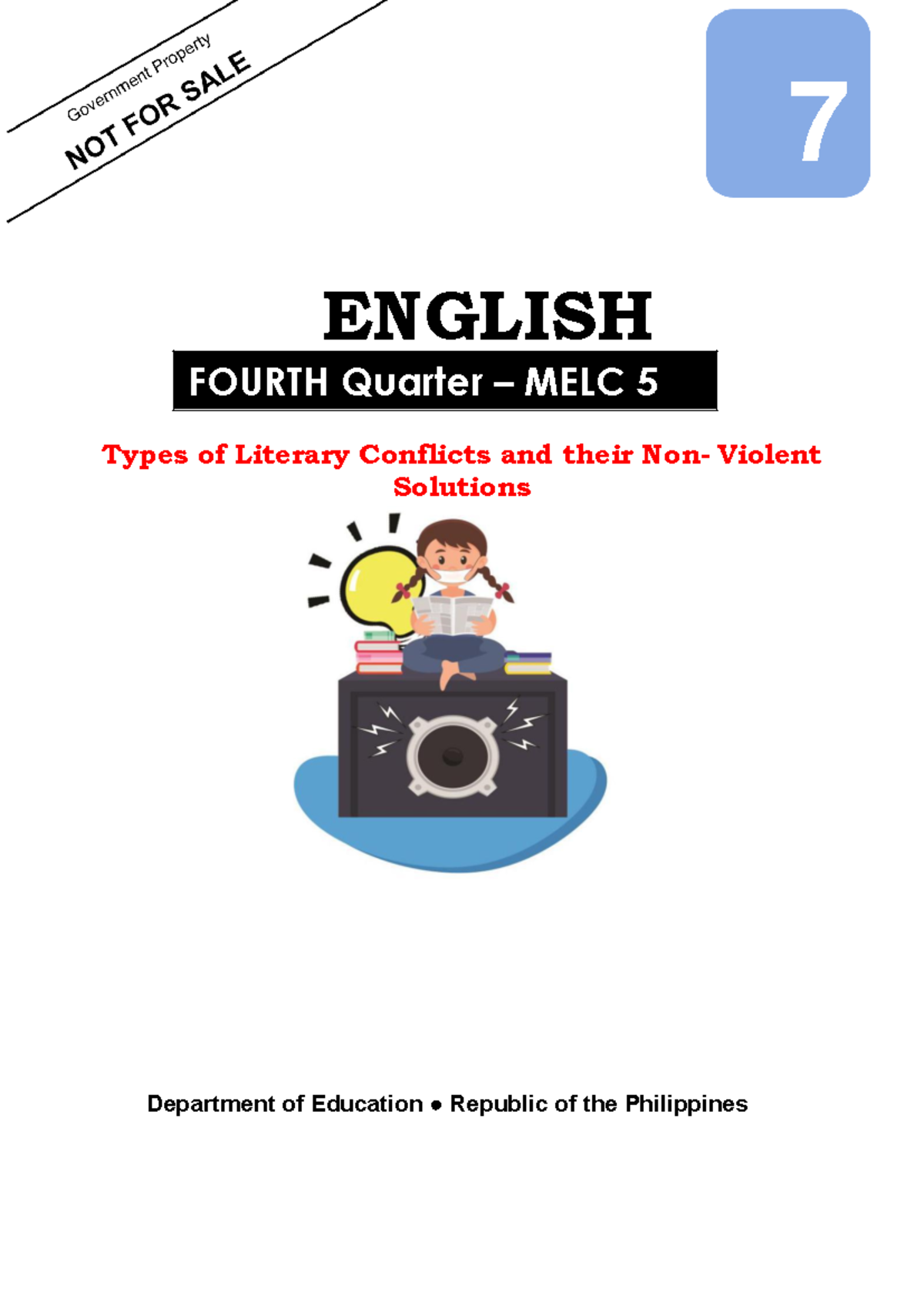 MELC 5: Exploring Literary Conflicts & Non-Violent Solutions in English ...