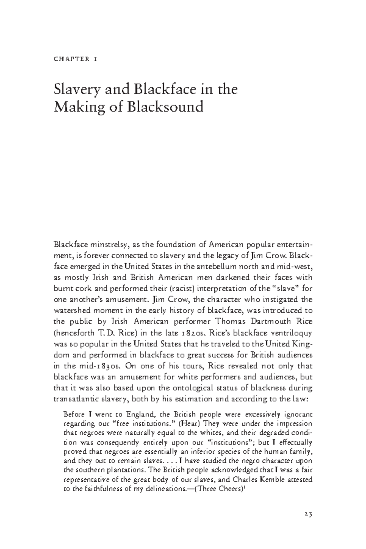 Blackface, Blacksound, and the Politics of Race in Antebellum America ...