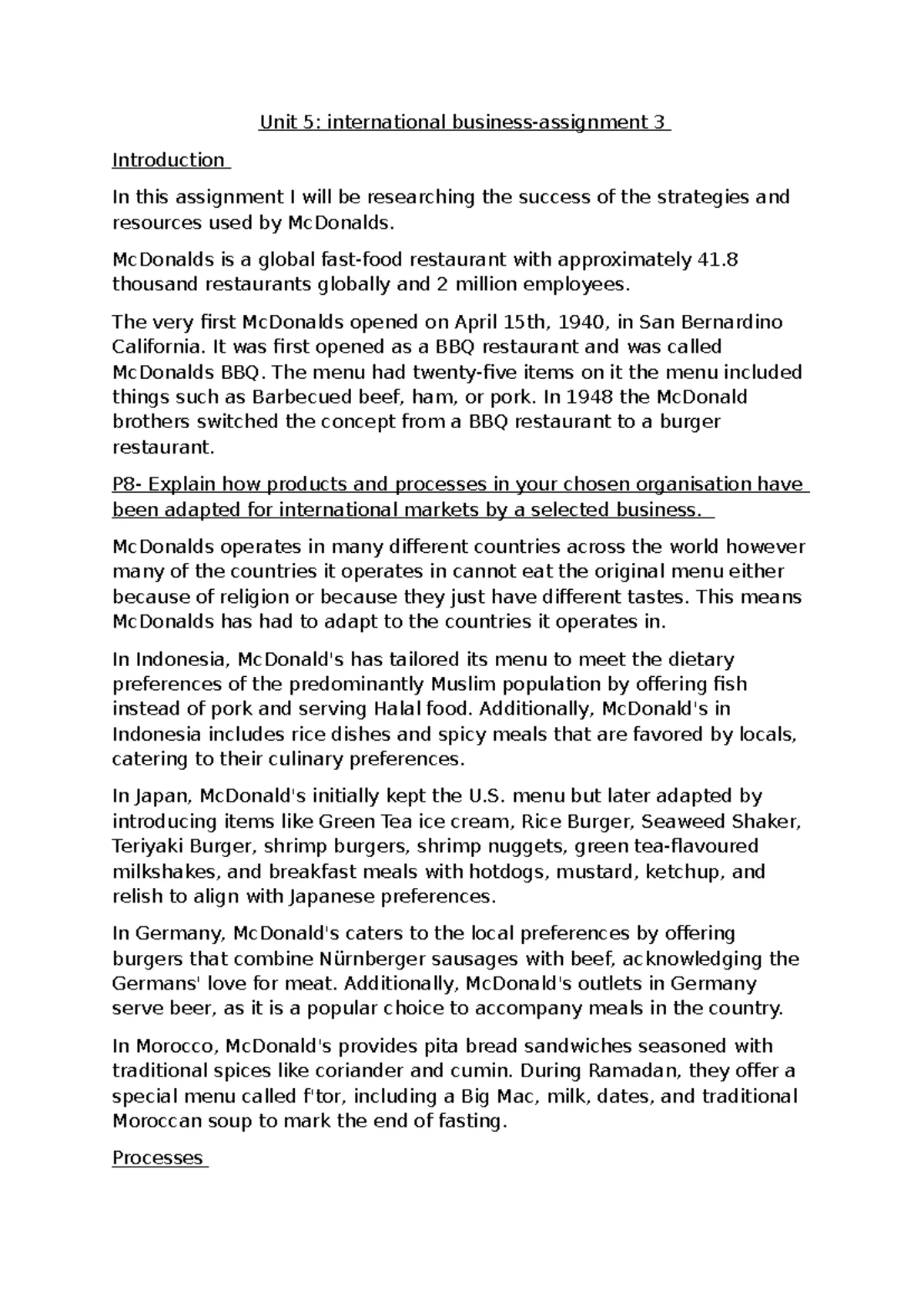 Unit 5 Assignment 2: Analyzing International Expansion for River Island ...