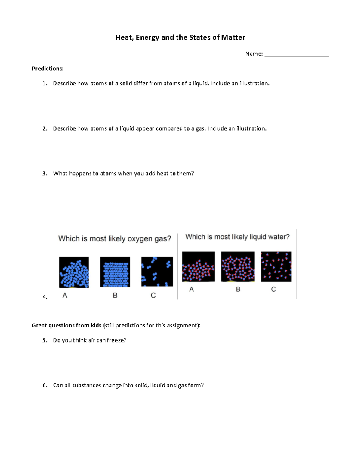 States of Matter PHET: Exploring Heat and Energy Changes - Studocu
