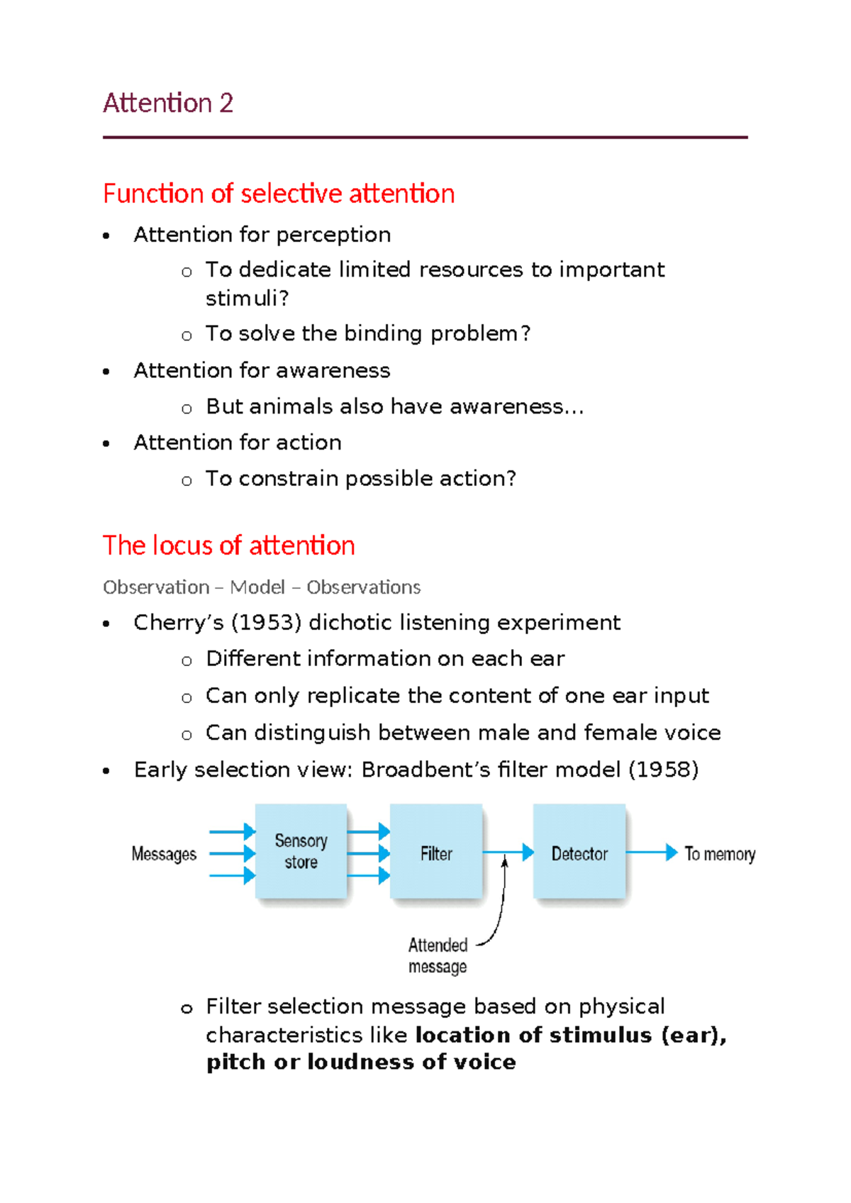 Attention 2 - Lecture On Selective Attention Mechanisms - Studeersnel