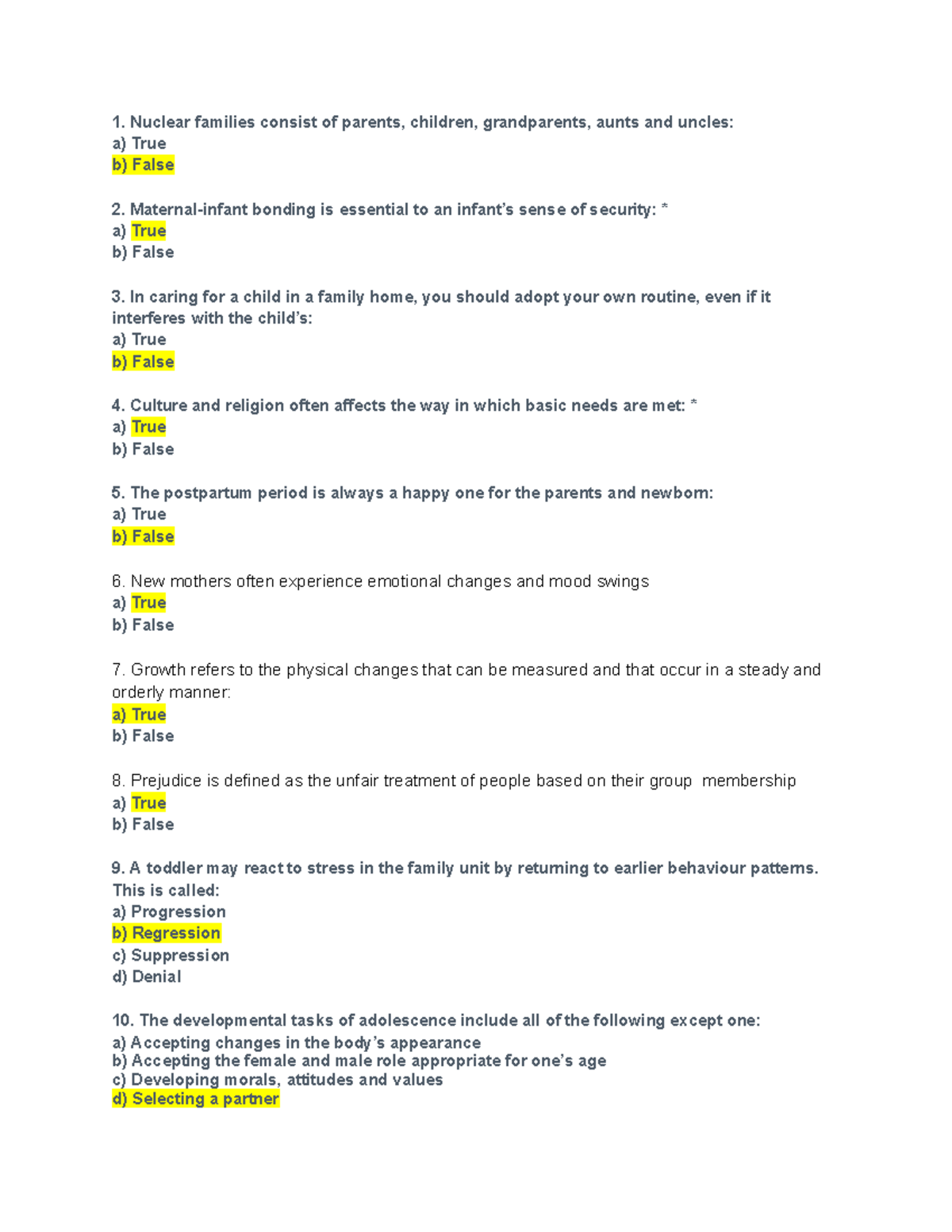 Module 8 - Growth and Development: Key Concepts & Quiz Questions - Studocu