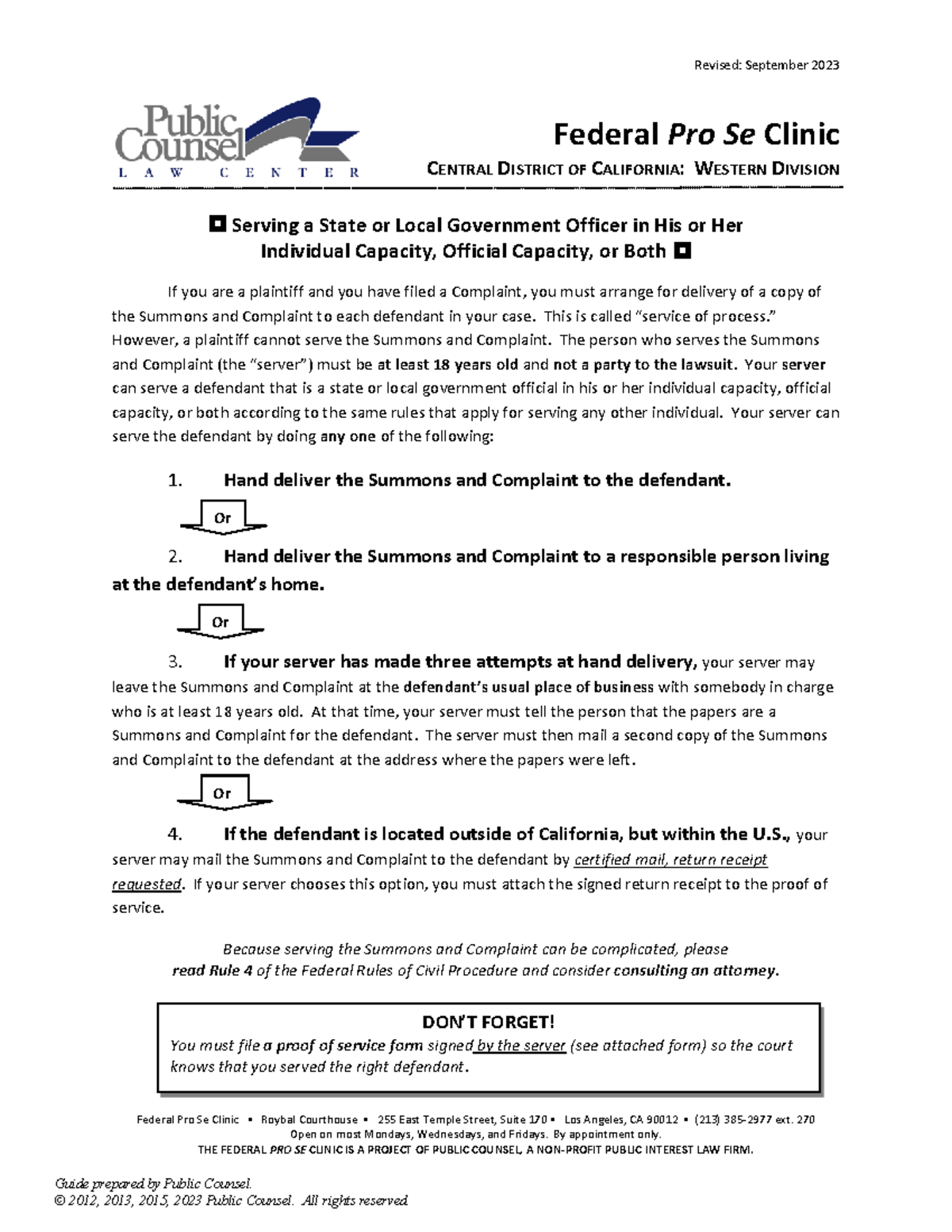 Guide to Serving State or Local Government Officers (2023) - Studocu