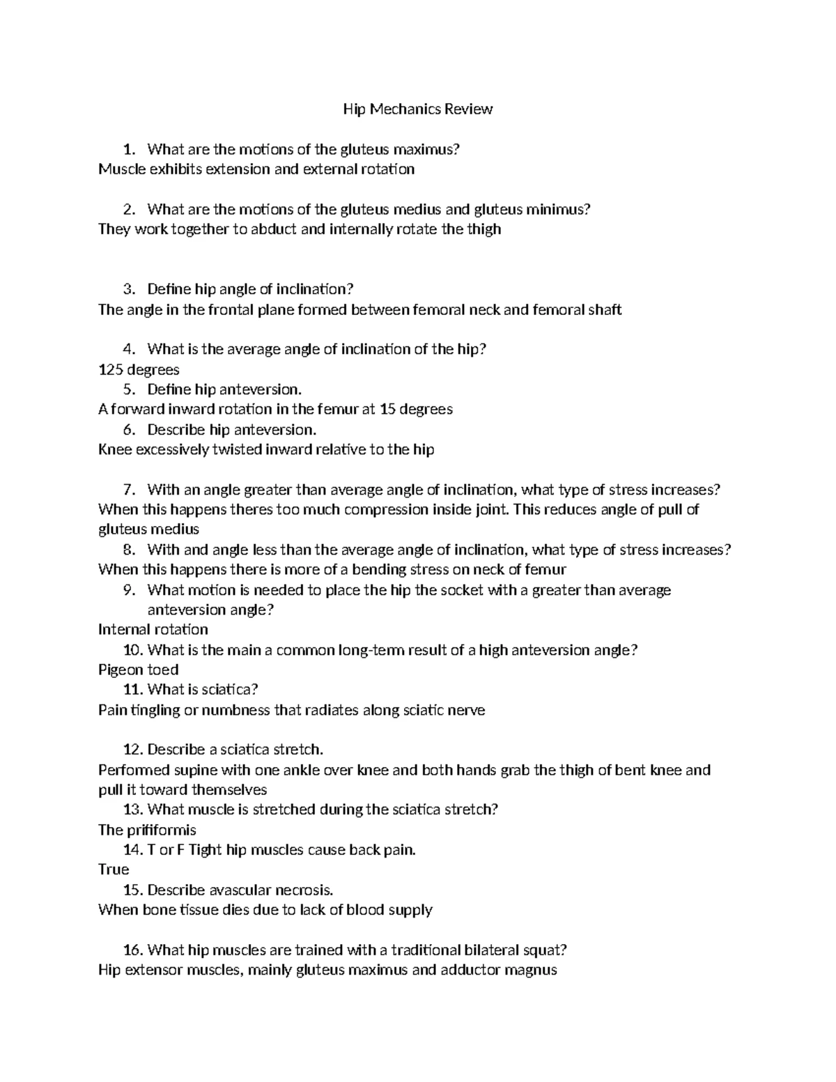 Muscle Anatomy of the Lower Extremities: Origin, Insertion & Movement ...