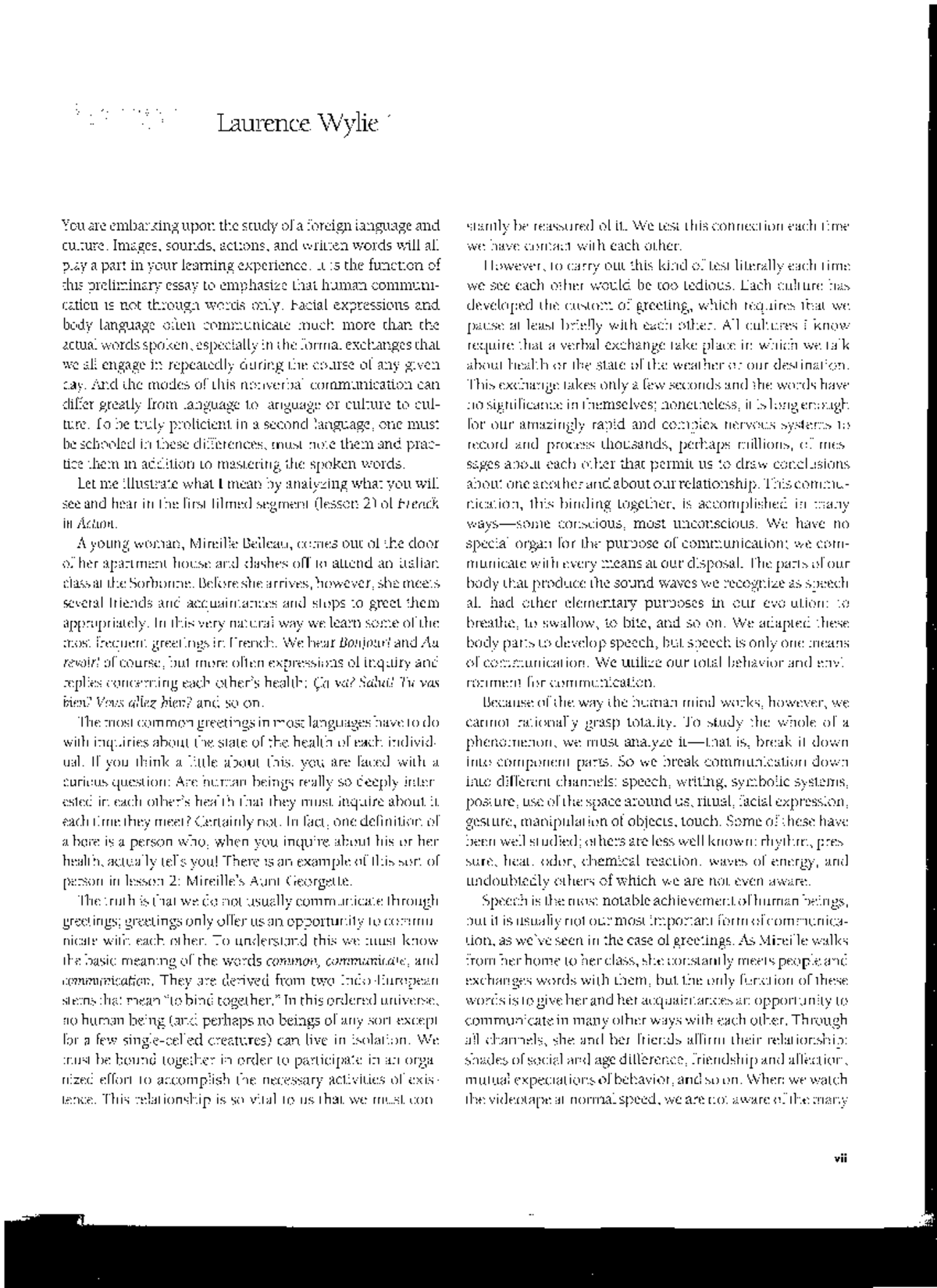 FIA Forward: Understanding Nonverbal Communication in French Culture ...