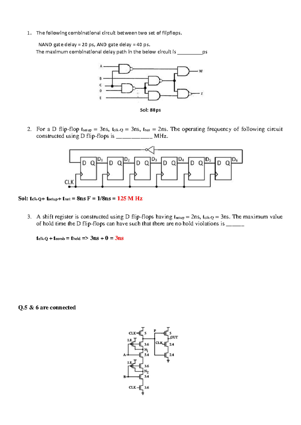Combinational Circuit Analysis & Practice Problems (EE 101) - Studocu
