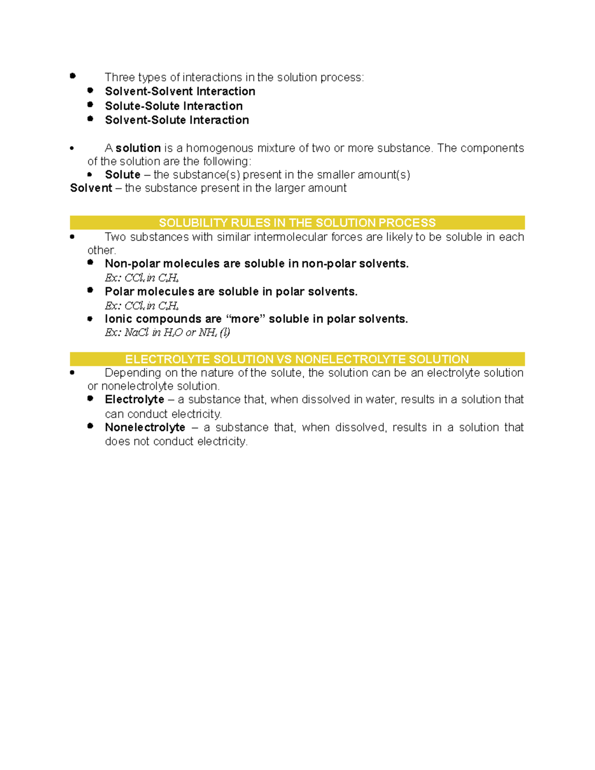 Three types of interactions in the solution process - The components of ...