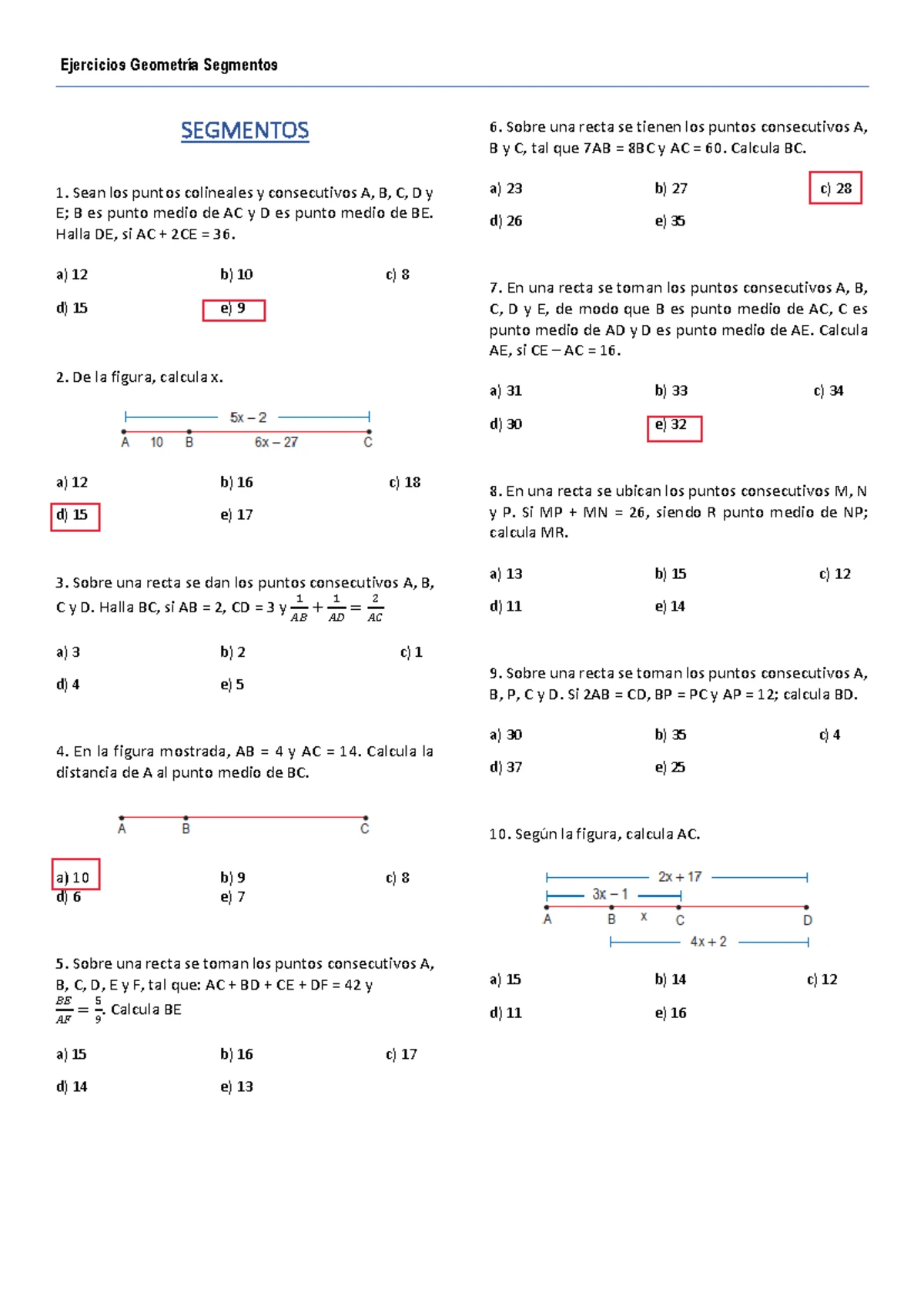 Folleto de Geometría: Ejercicios y Teoremas Clave (Cátedra de Geometría) - Studocu