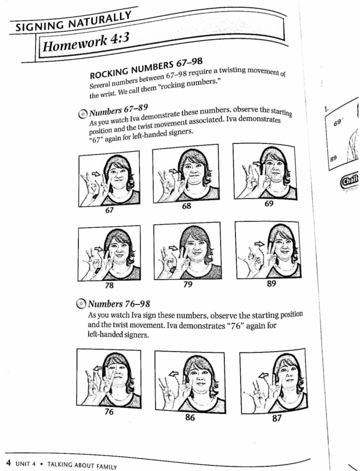 4:3 Rocking Numbers - SIGNING NATURALLY Homework Notes - Studocu