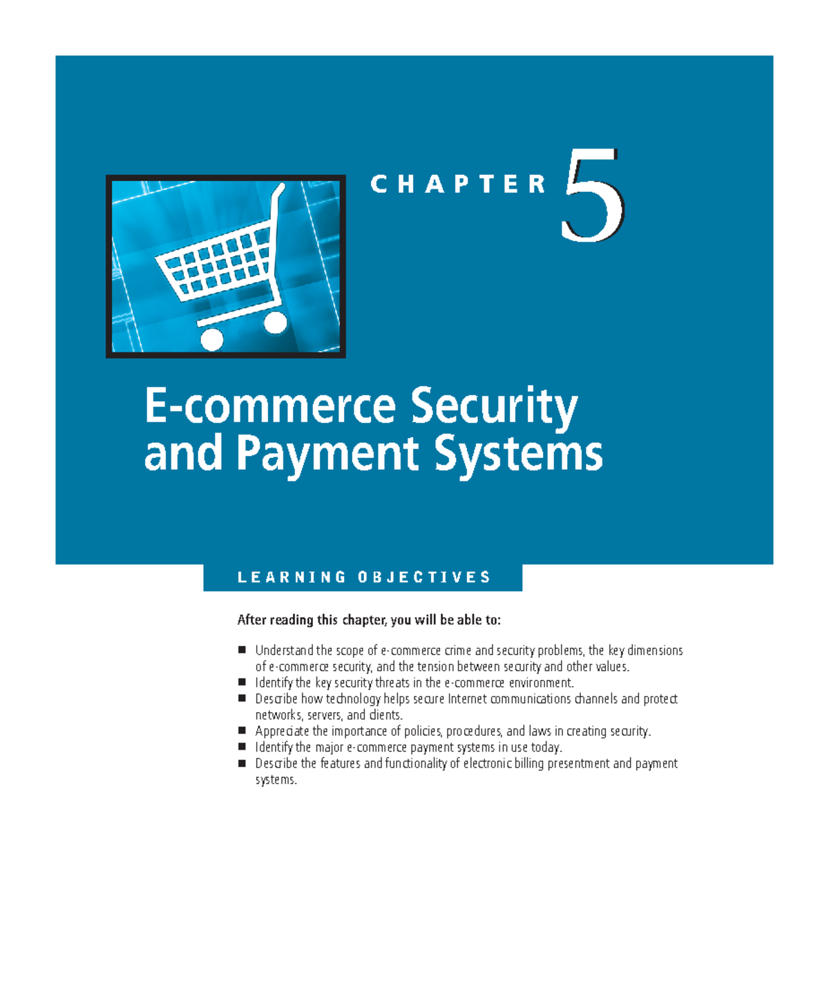 Textbook (1) (pdf.io) - chapter e-commerce - L E A R N I N G O B J E C ...