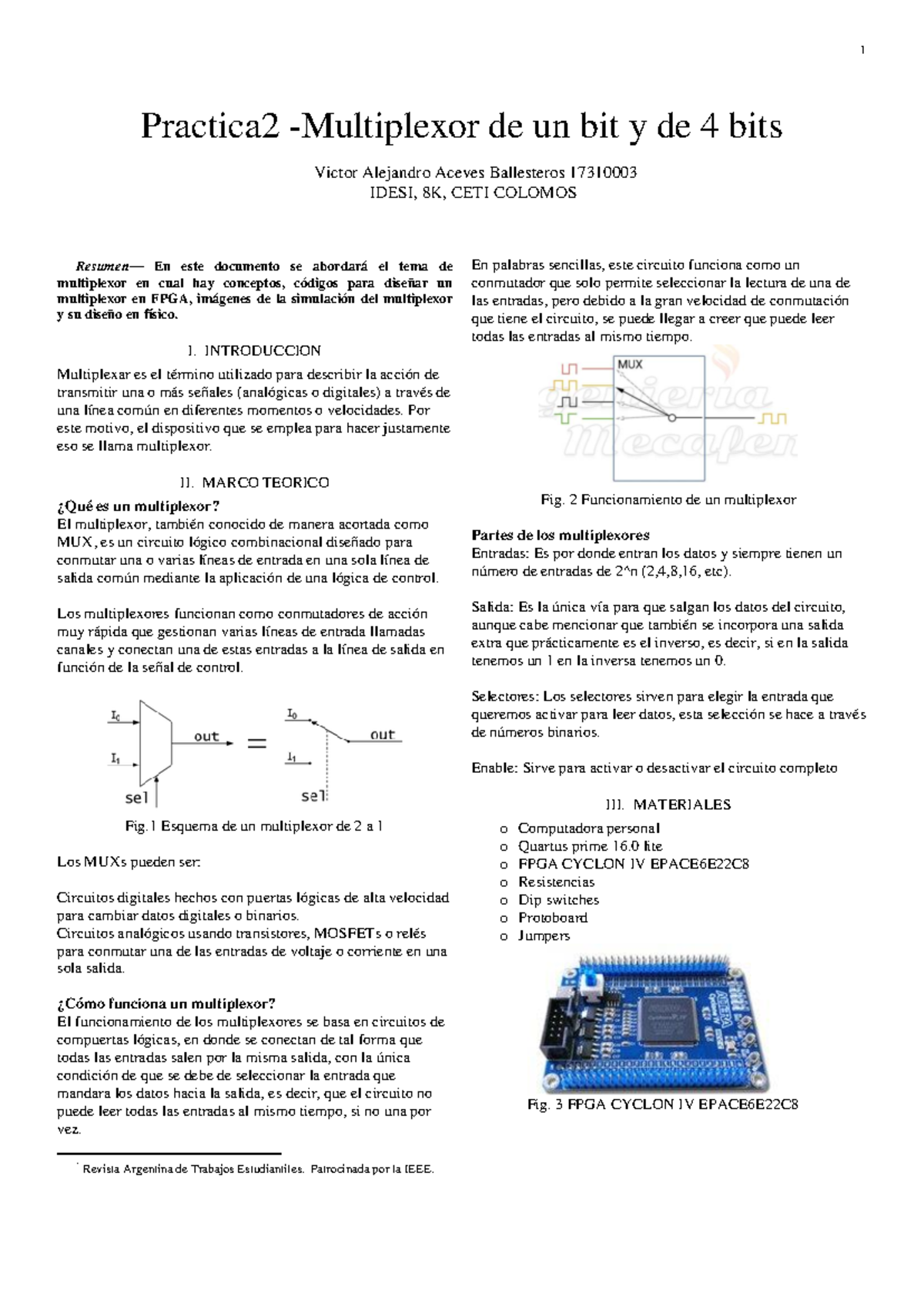 P - Teoría, Código y Simulación de un Multiplexor de 1 y 4 bits - Studocu