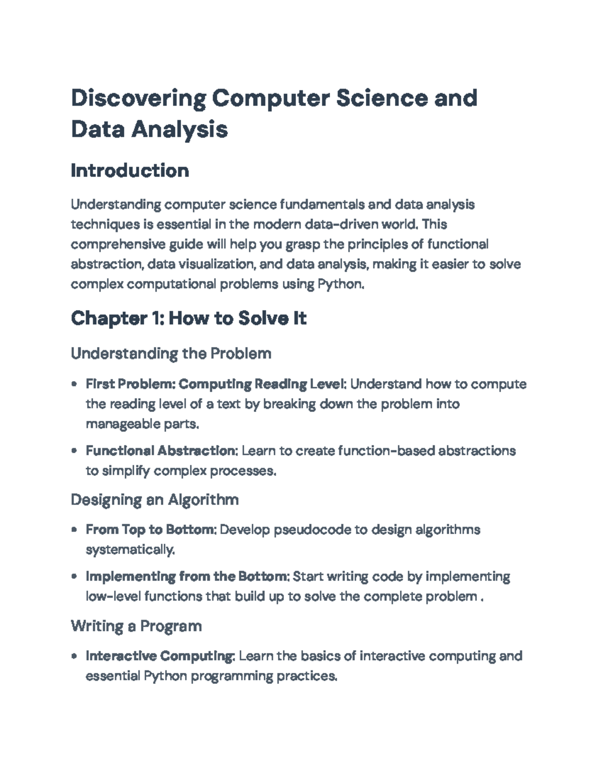 Comprehensive Guide to Computer Science and Data Analysis Techniques ...