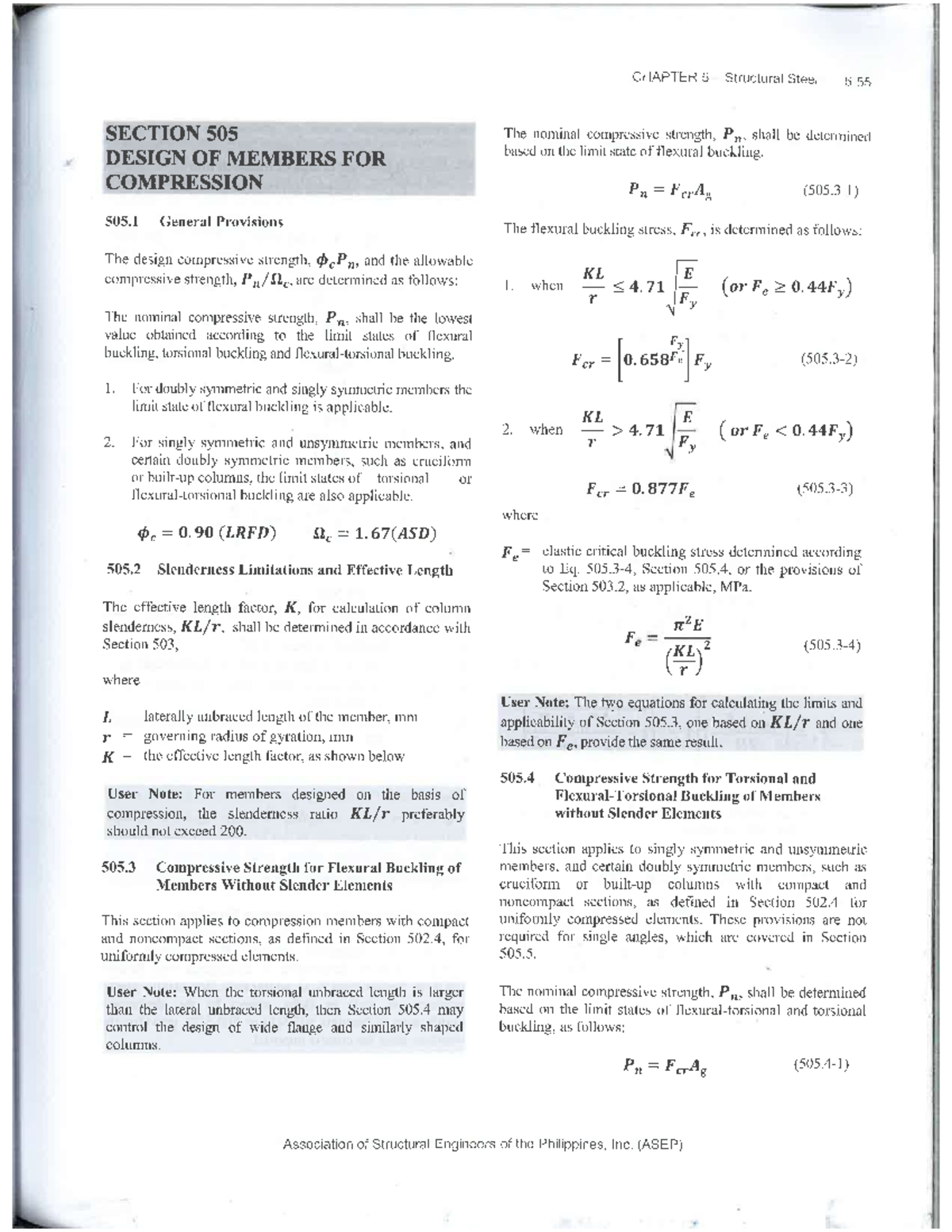 NSCP 505: Comprehensive Overview of Section 505 Regulations - Studocu