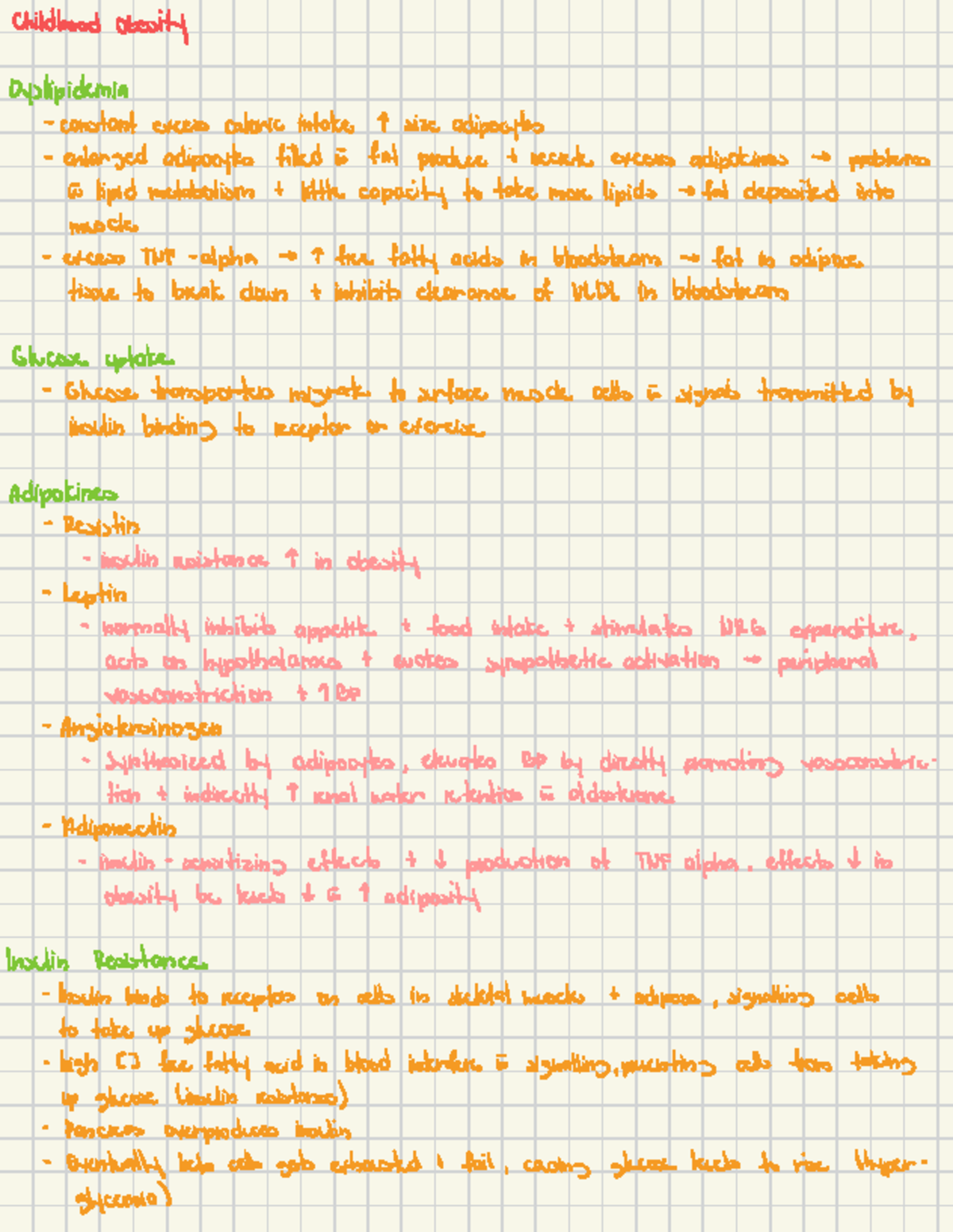 Obesity p1 - notes - Childhood Obesity Dyslipidemia - constant excess ...