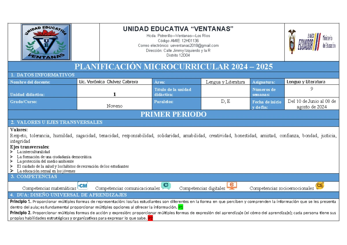 Actividades de Acompañamiento Integral en el Aula y O.V.P. 2024 - Studocu