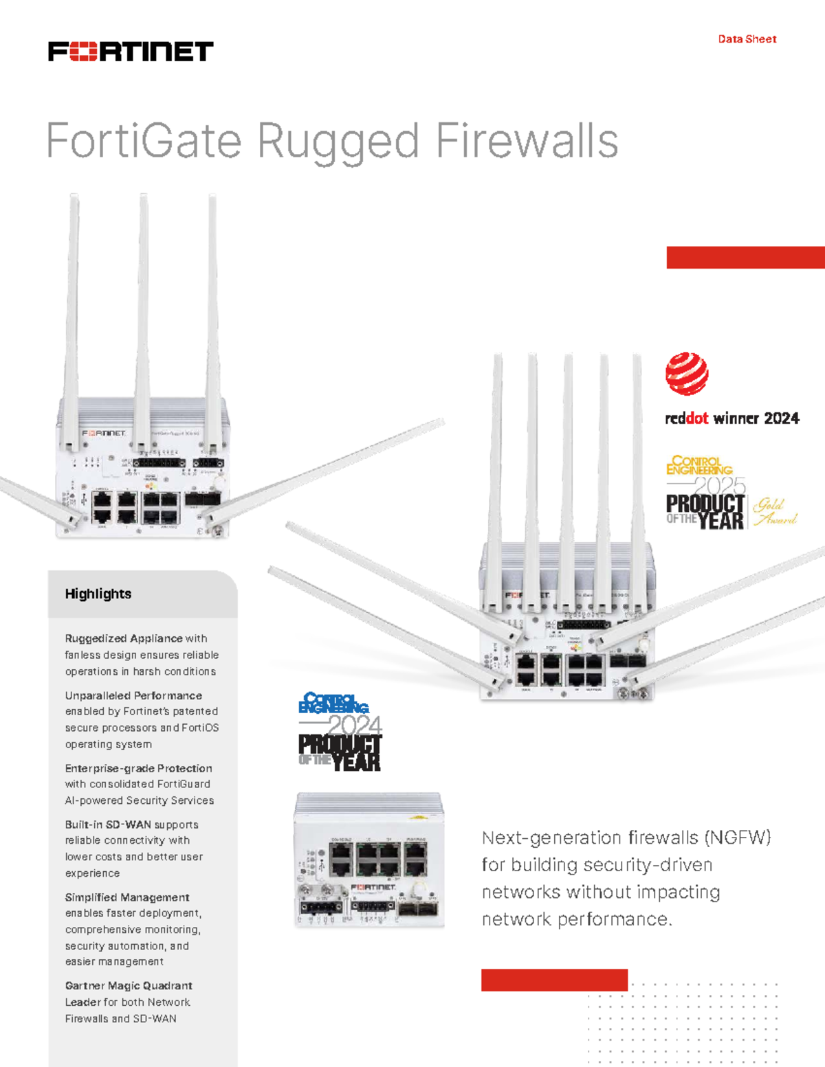FortiGate Rugged Series Data Sheet: Industrial Firewall Solutions - Studocu