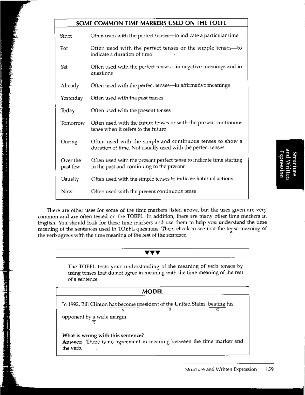 T6 - Common Time Markers and Verb Tenses for TOEFL Preparation - Studocu