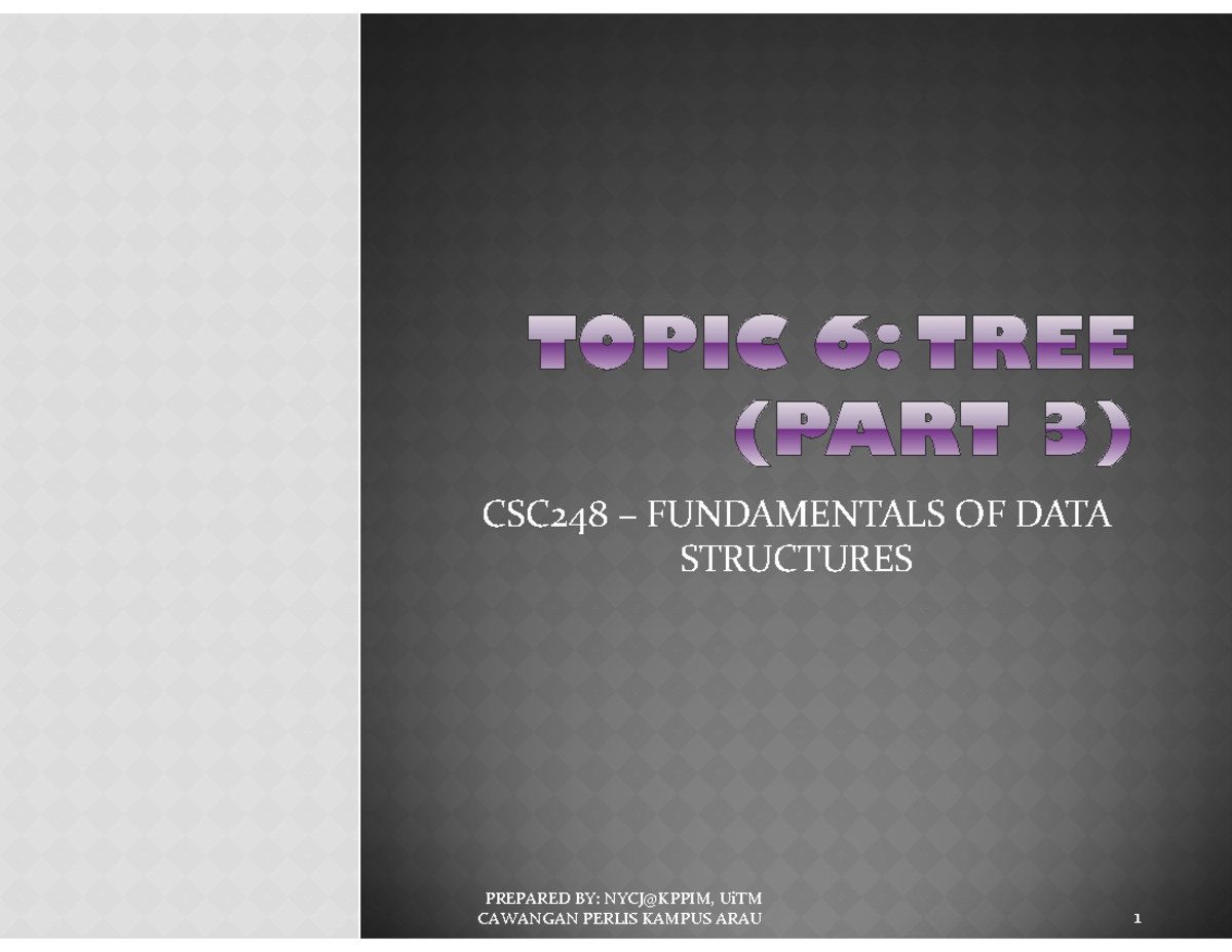 CSC248 - Fundamentals of Data Structures: Trees and Traversals - Studocu