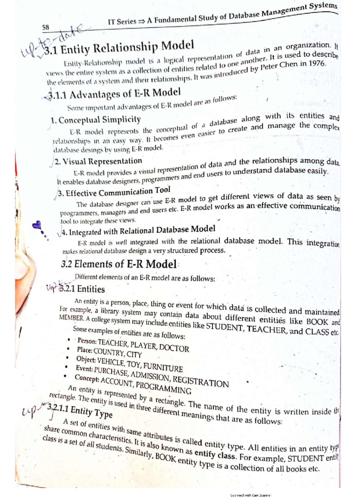 DBMS IT Series 58: Chapter 3 - Entity Relationship Model Overview - Studocu