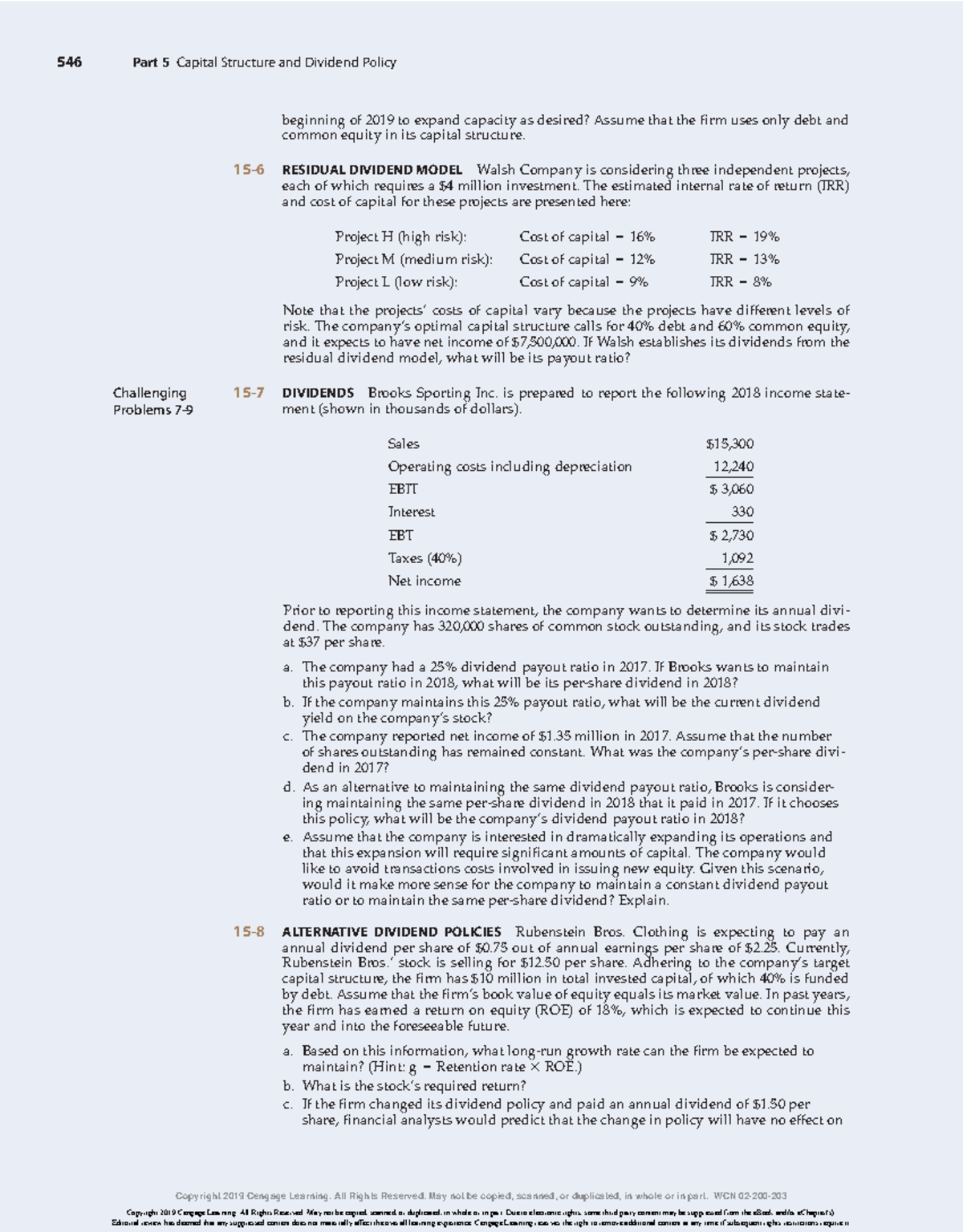Fundamentals of Financial Management: Capital Structure & Dividends ...