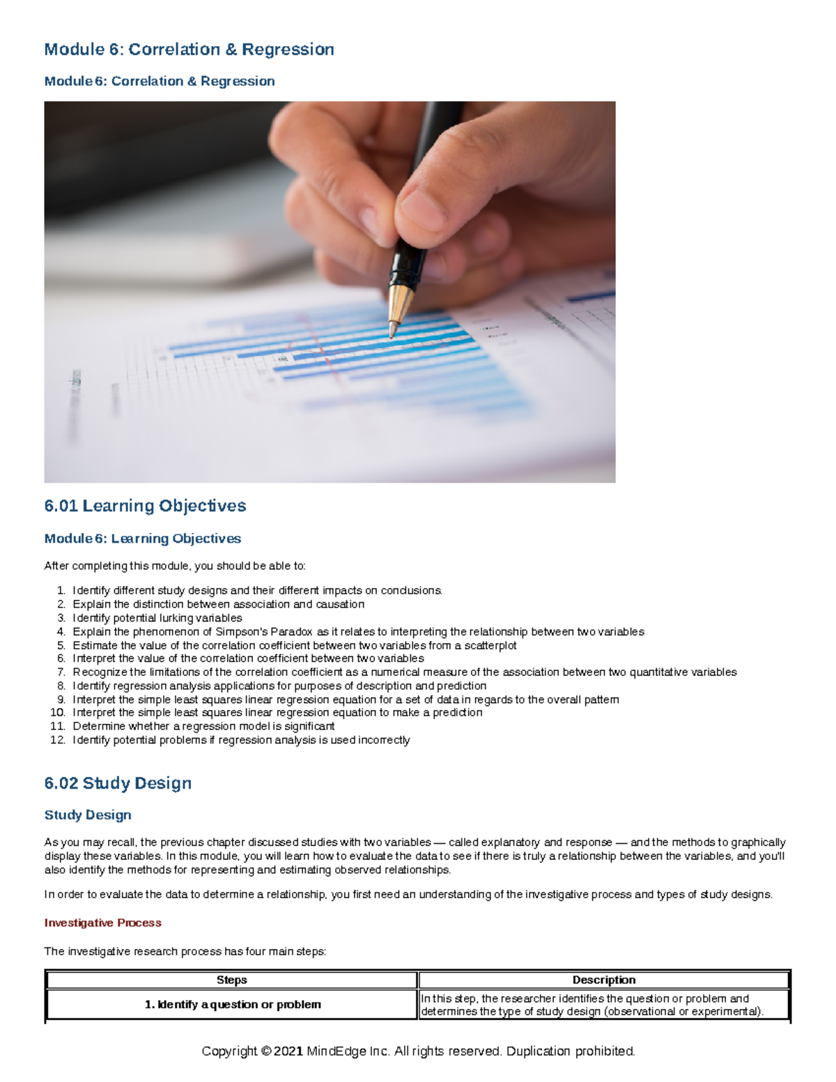 Module 6 Correlation Regression - Module 6: Correlation Regression ...
