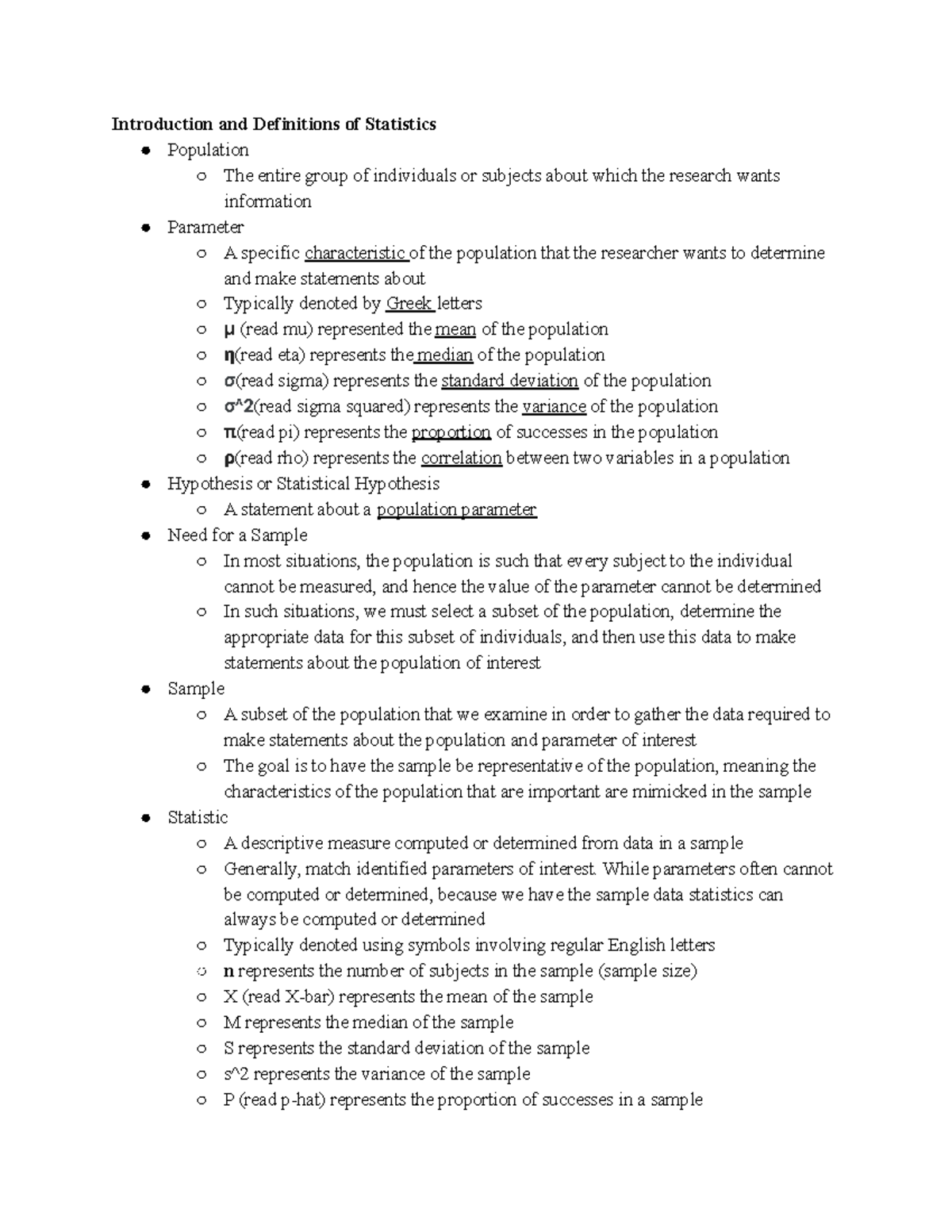 STAT 210 - Comprehensive Statistics Basics and Key Concepts - Studocu