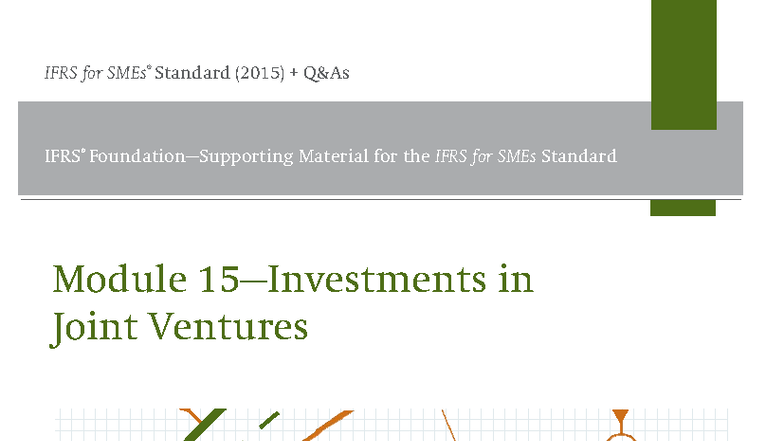 IFRS for SMEs Standard FR Module: Joint Ventures Overview and Guidance ...