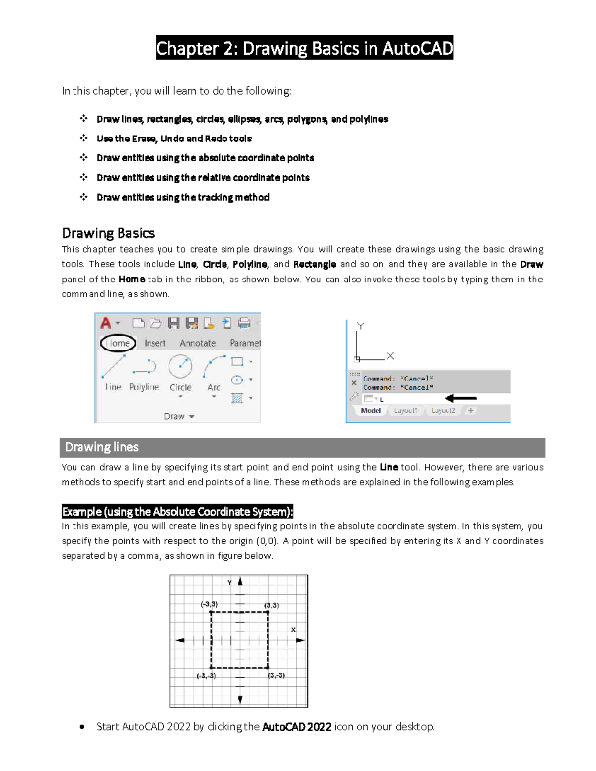 Chapter 02 - Drawing Basics in Auto CAD - Chapter 2 : Drawing Basics in ...
