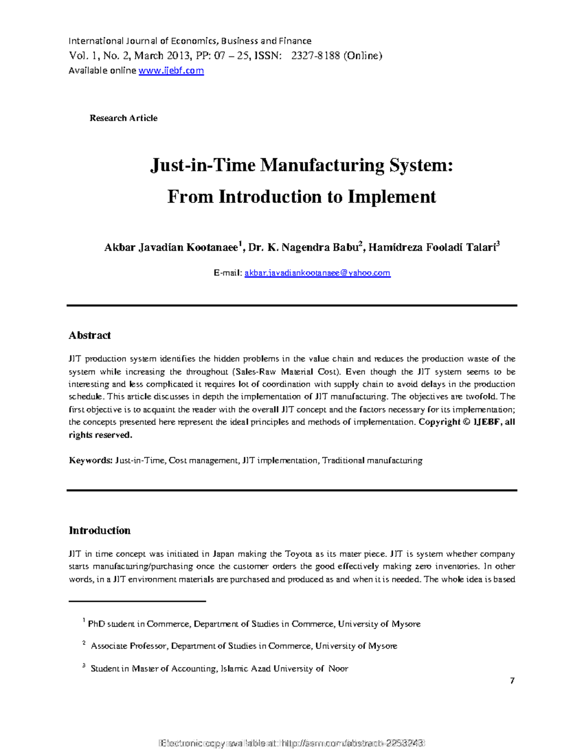 JIT - Just-in-Time Manufacturing System - From Introduction to ...