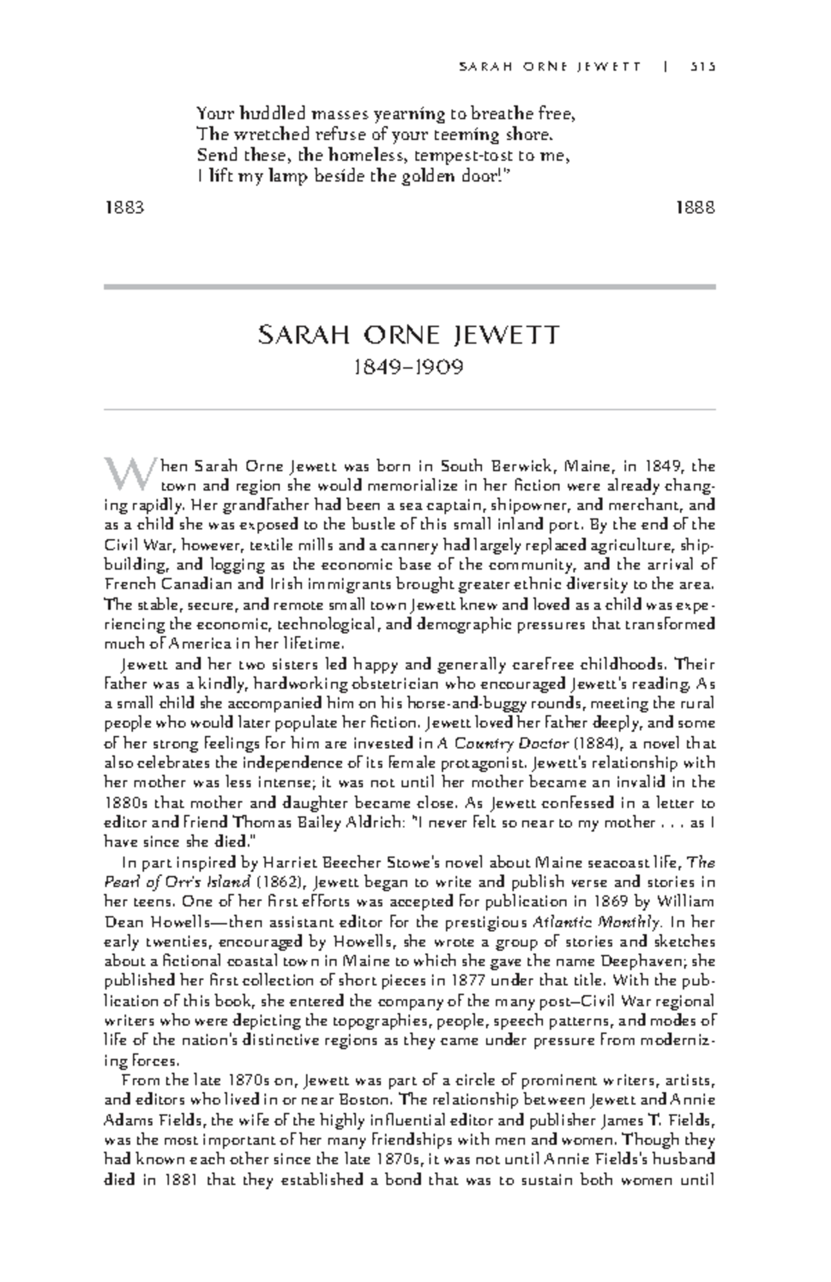 A White Heron: An Analysis of Sarah Orne Jewett's 1886 Classic - Studocu