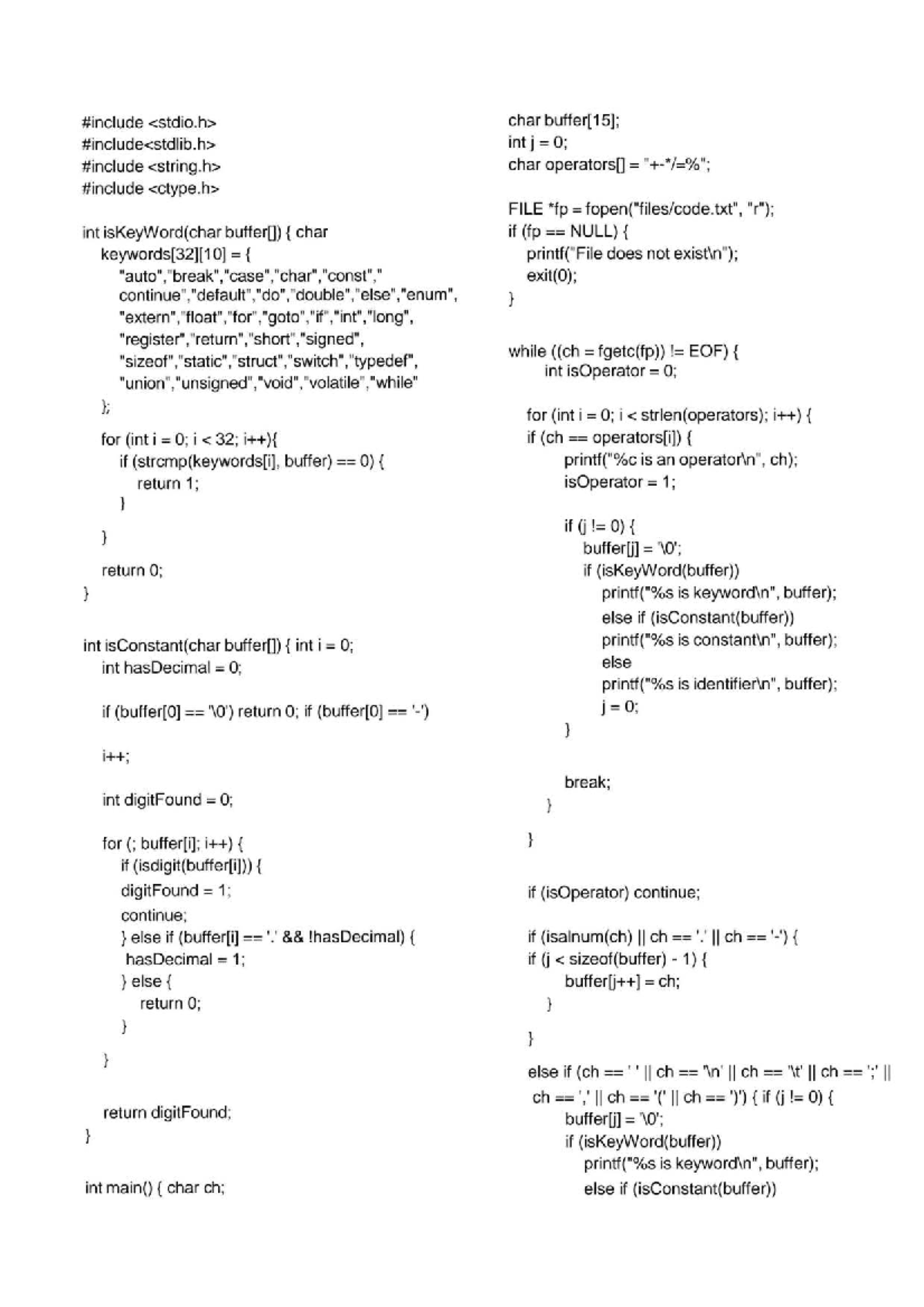 CD Experiments Print-1: Code Analysis and Functions - Studocu