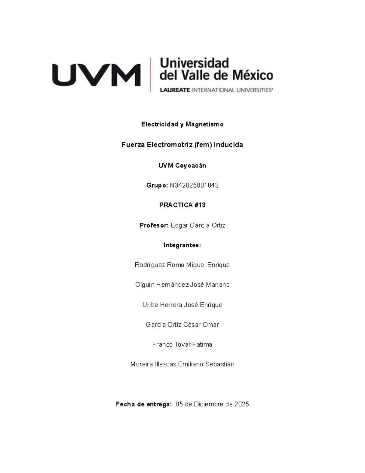 Electricidad y Magnetismo: Práctica 13 - Fuerza Electromotriz (fem ...