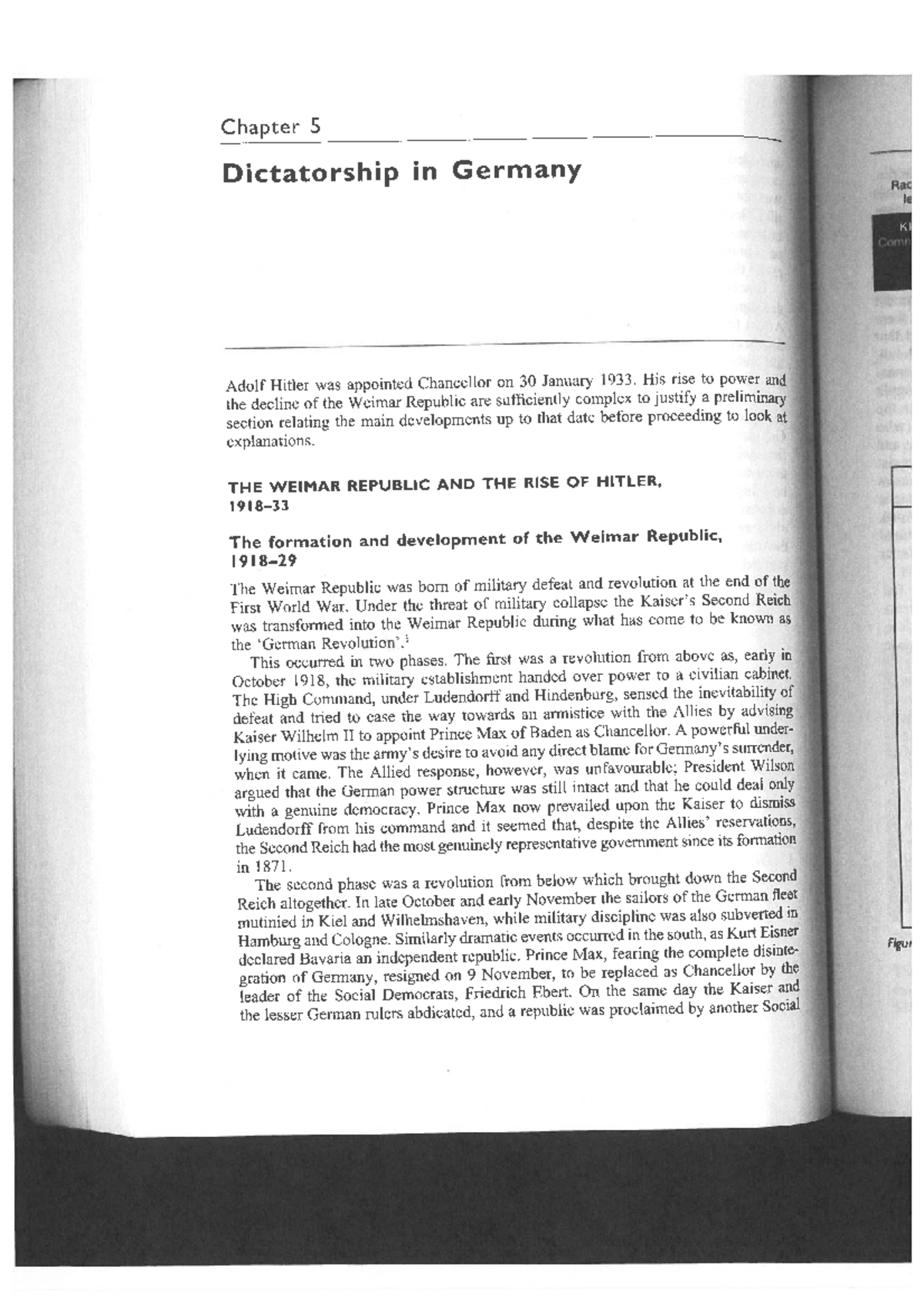Chapter 5: The Rise of Hitler and the Weimar Republic (HIST 101) - Studocu