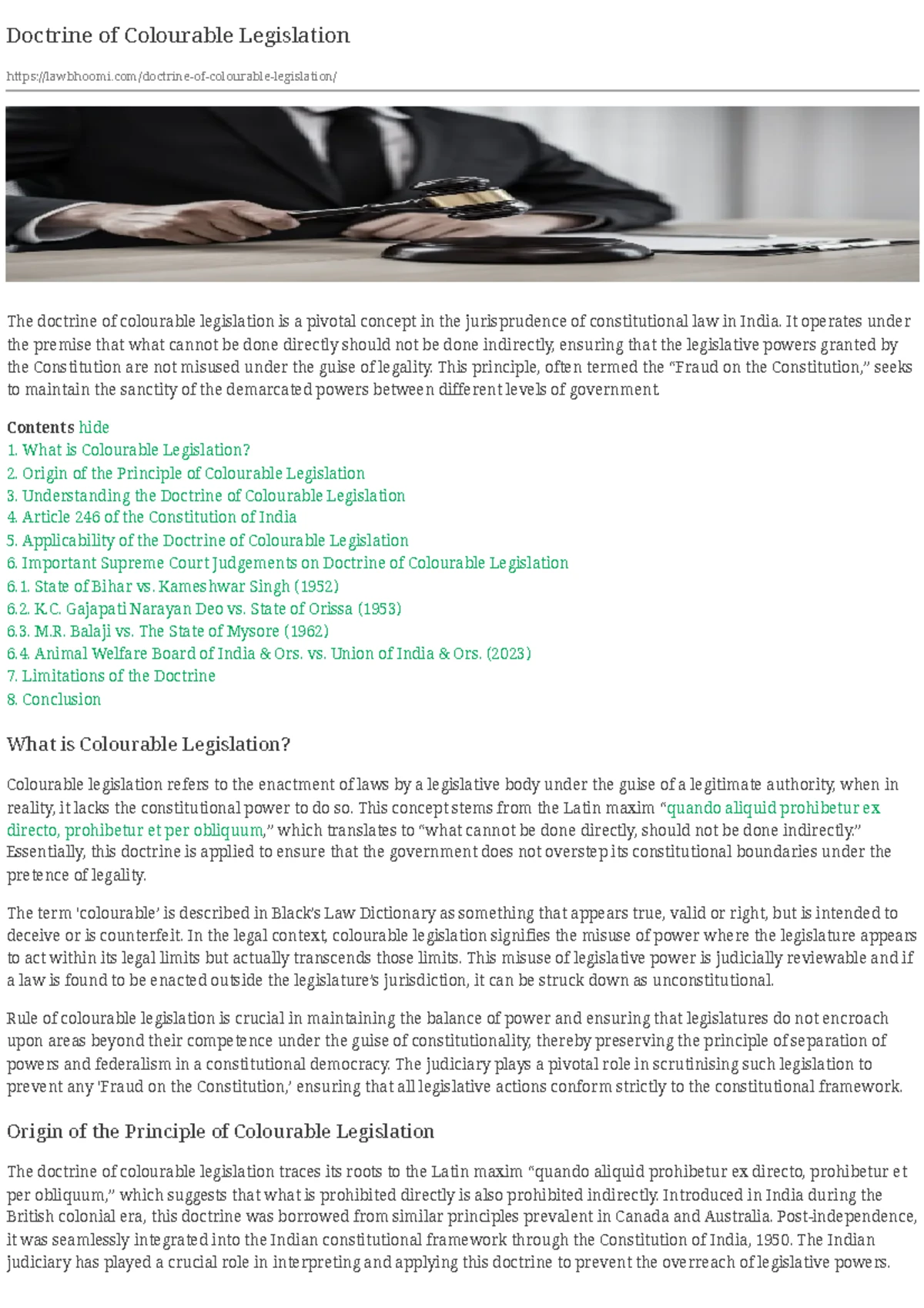 Nature and Kinds of Indian Laws: An Analytical Overview of the Legal ...