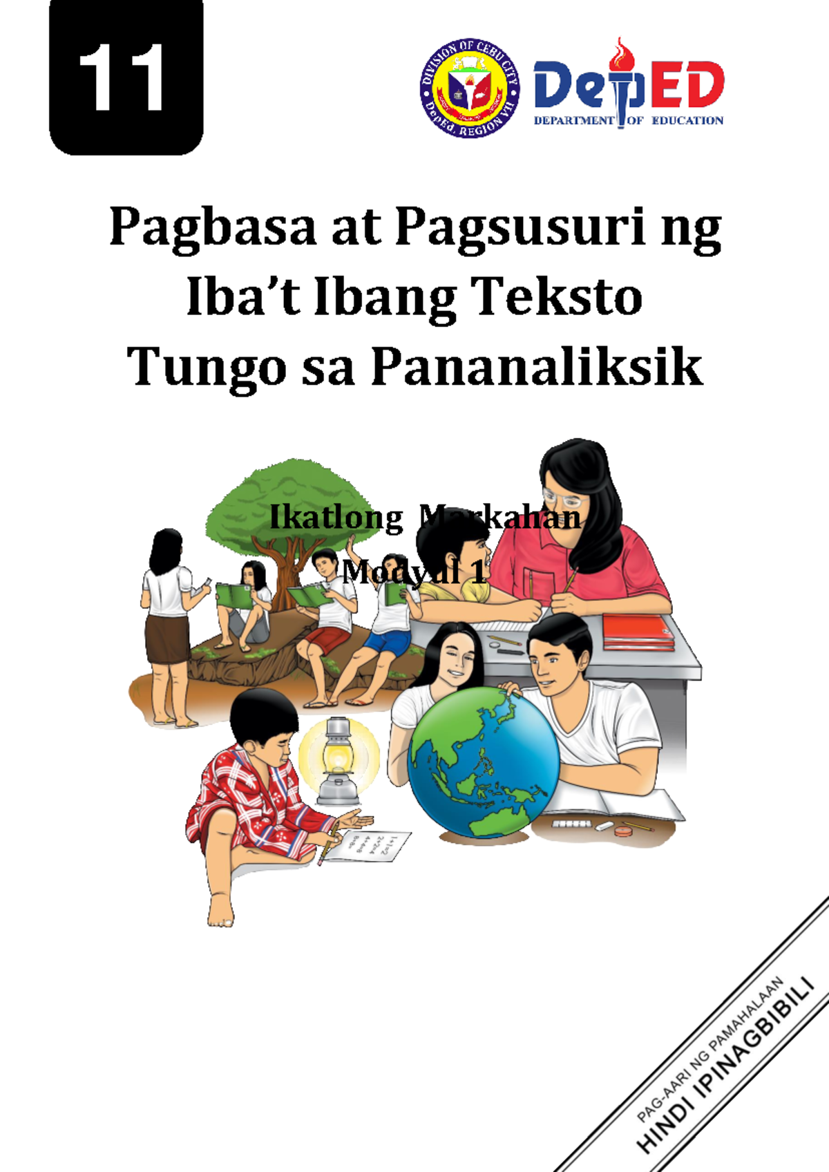 Modyul 1: Pagbasa at Pagsusuri ng Tekstong Impormatibo – Unang Markahan ...
