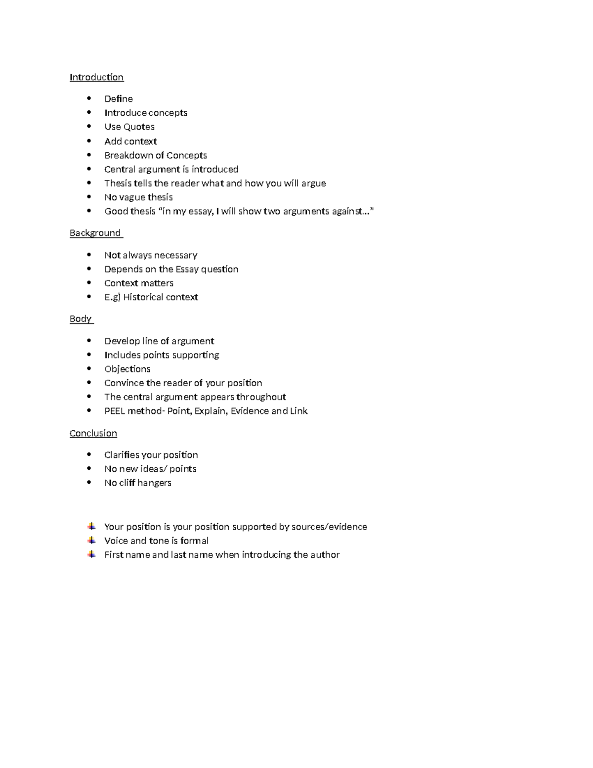 JUR 101 - Intro to Jurisprudence: Summary of Essay Structure - Studocu