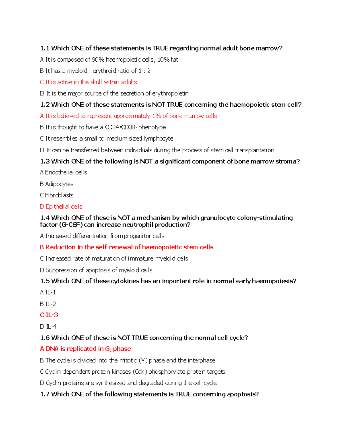 Hoffbrand MCQ Complete for Hematology - Study Notes and Q&A - Studocu