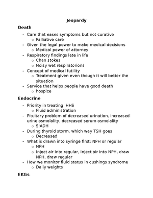 NUR445 Exam 1 Study Guide - NUR445 Exam 1 (Modules 1 & 2) Study Guide ...