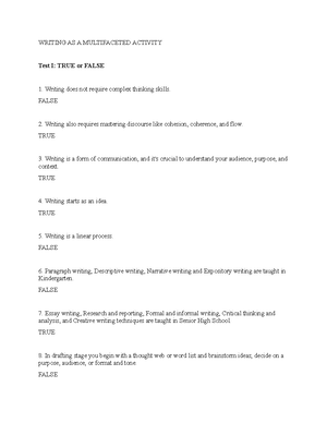 Lesson PLAN IN Reading AND Writing Skill properties of a well written ...