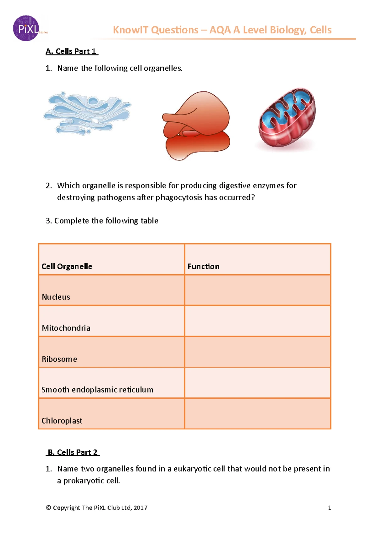 07032018-cell structure and magnification questions - Q1. The drawing ...