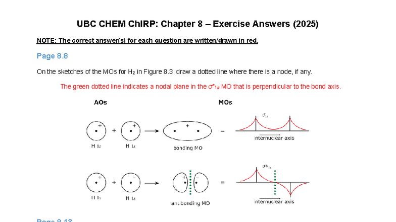 Chapter 8 Exercise Answers 2025 - NOTE: The correct answer(s) for each question are written ...