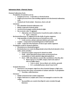 [Solved] Match each rock with its sedimentary rock type Some options ...